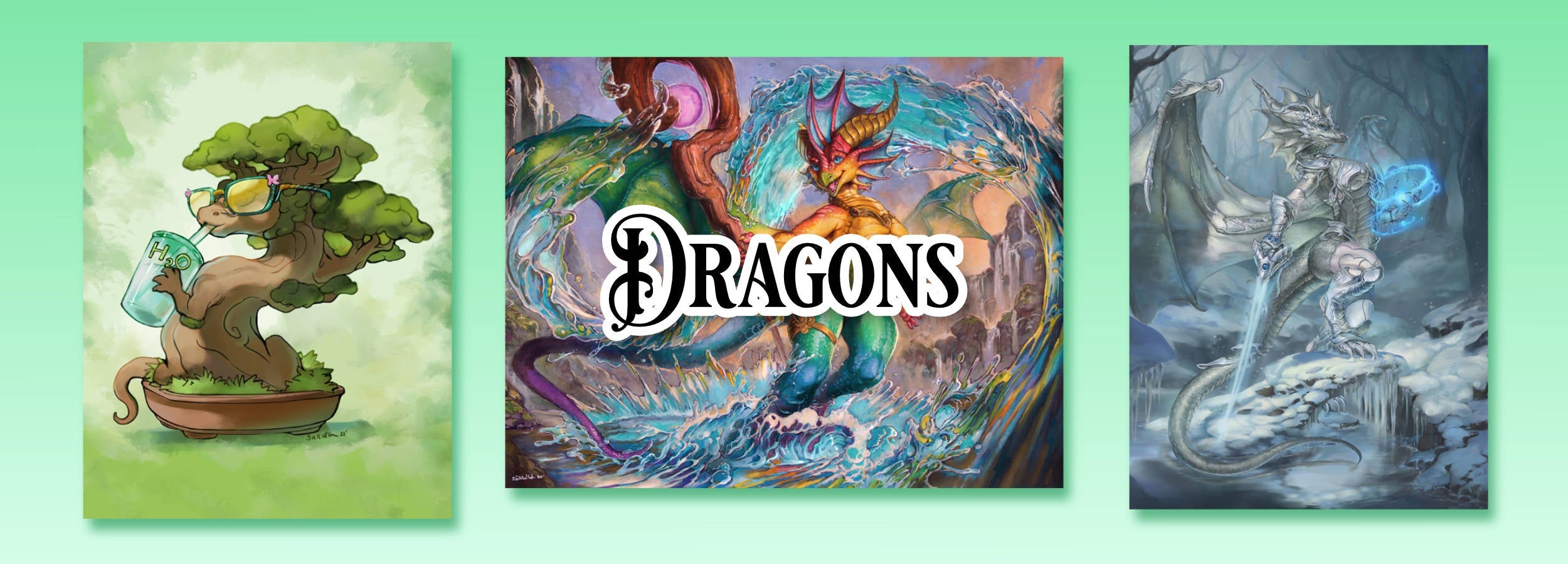 Fantasy Dragon Artworks by SixthLeafClover – SixthLeafClover Studios