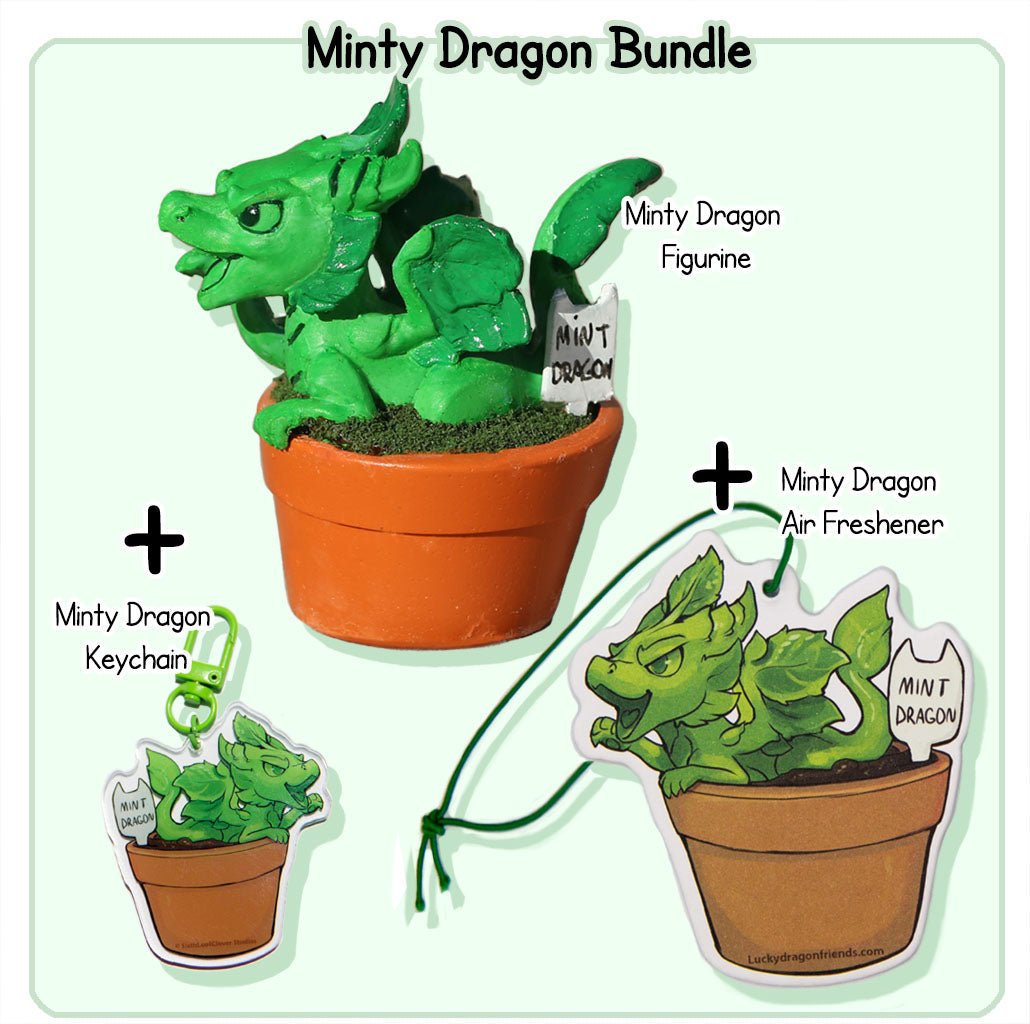 Minty Dragon Angry Bundle – SixthLeafClover Studios