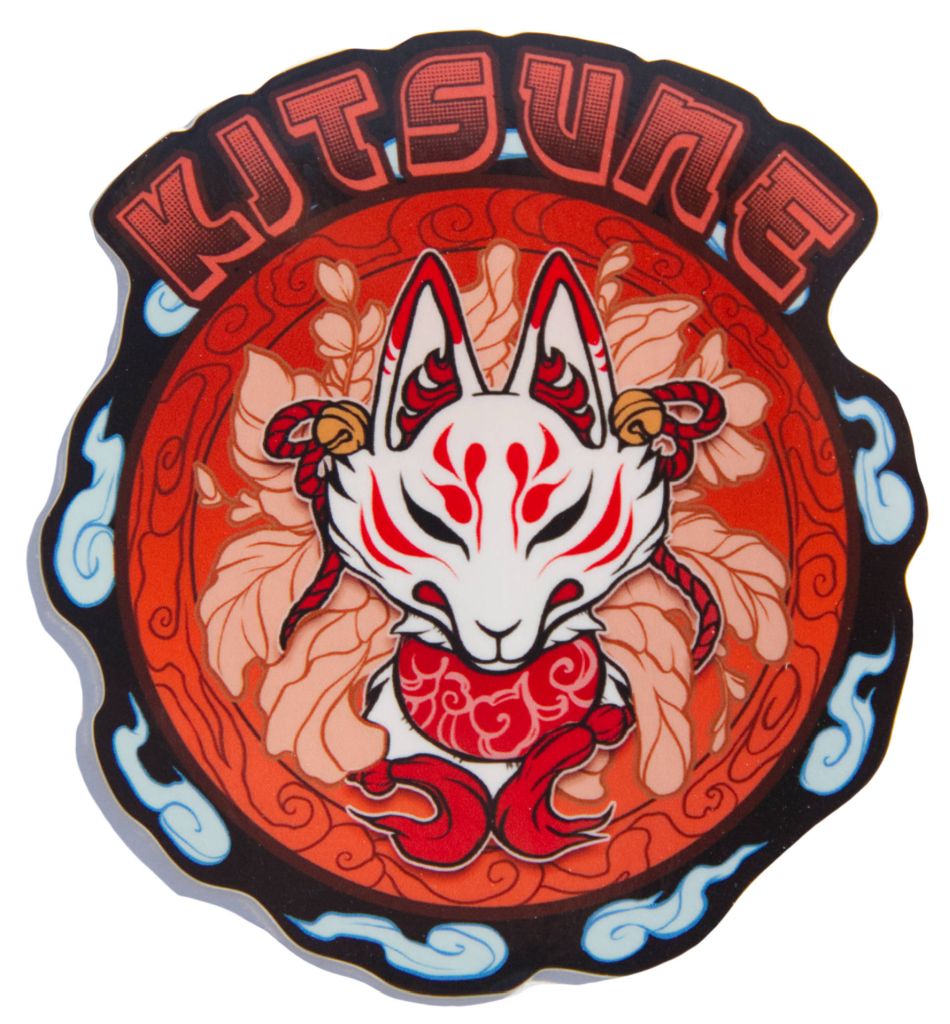 Kitsune Sticker – SixthLeafClover Studios