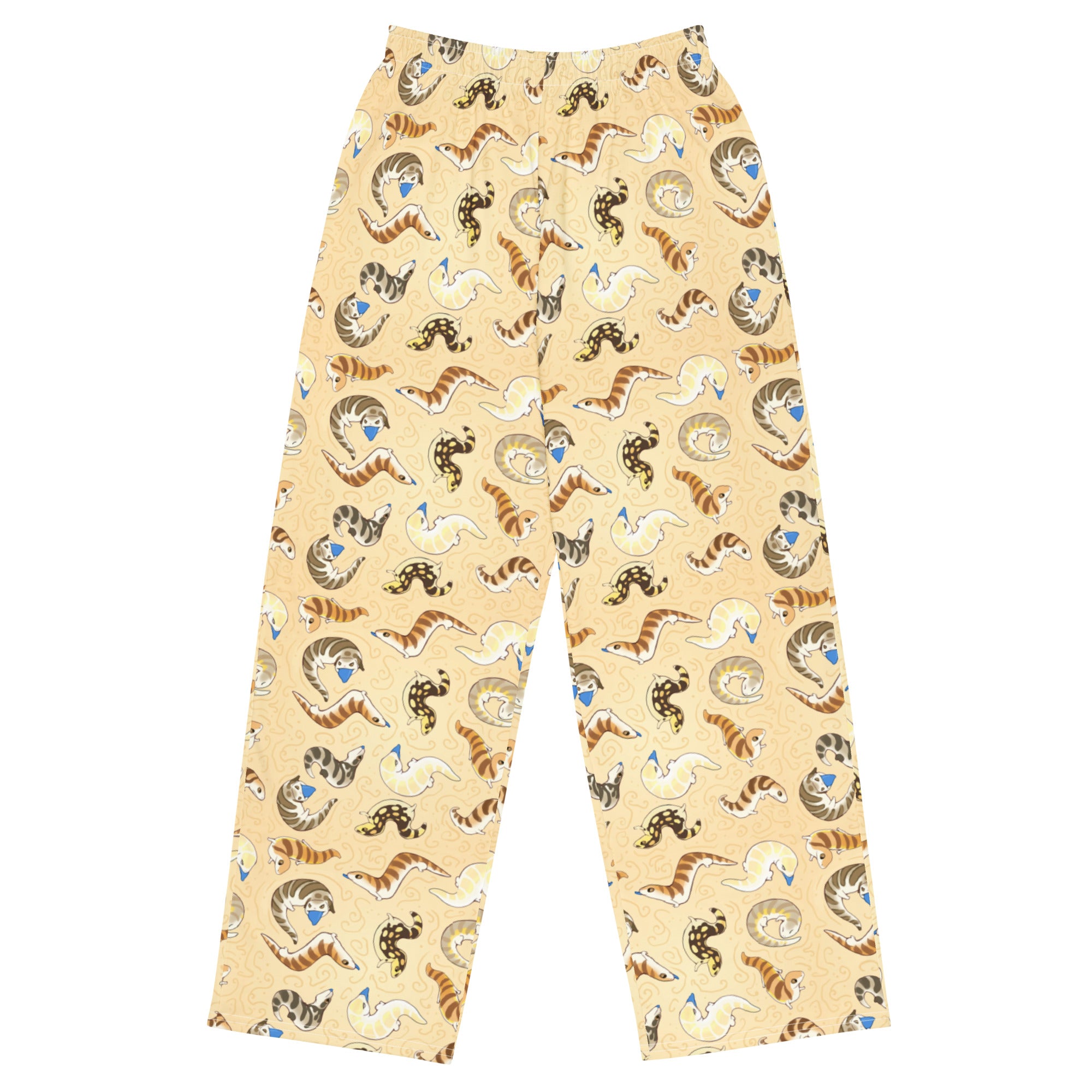 Silly Skinks unisex wide-leg pants – SixthLeafClover Studios