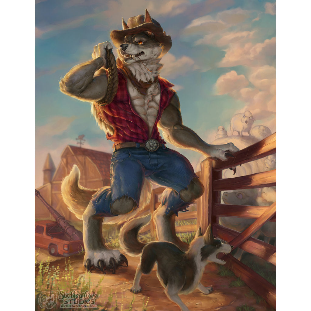 Wolf in Sheep Farm, a Fantasy Art by SixthLeafClover – SixthLeafClover ...